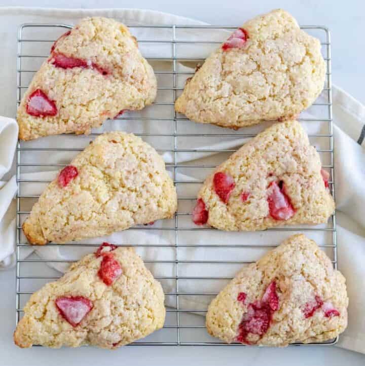 Strawberry Scones | The Marble Kitchen