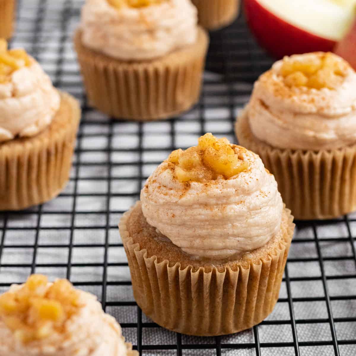 Apple Pie Cupcakes | The Marble Kitchen