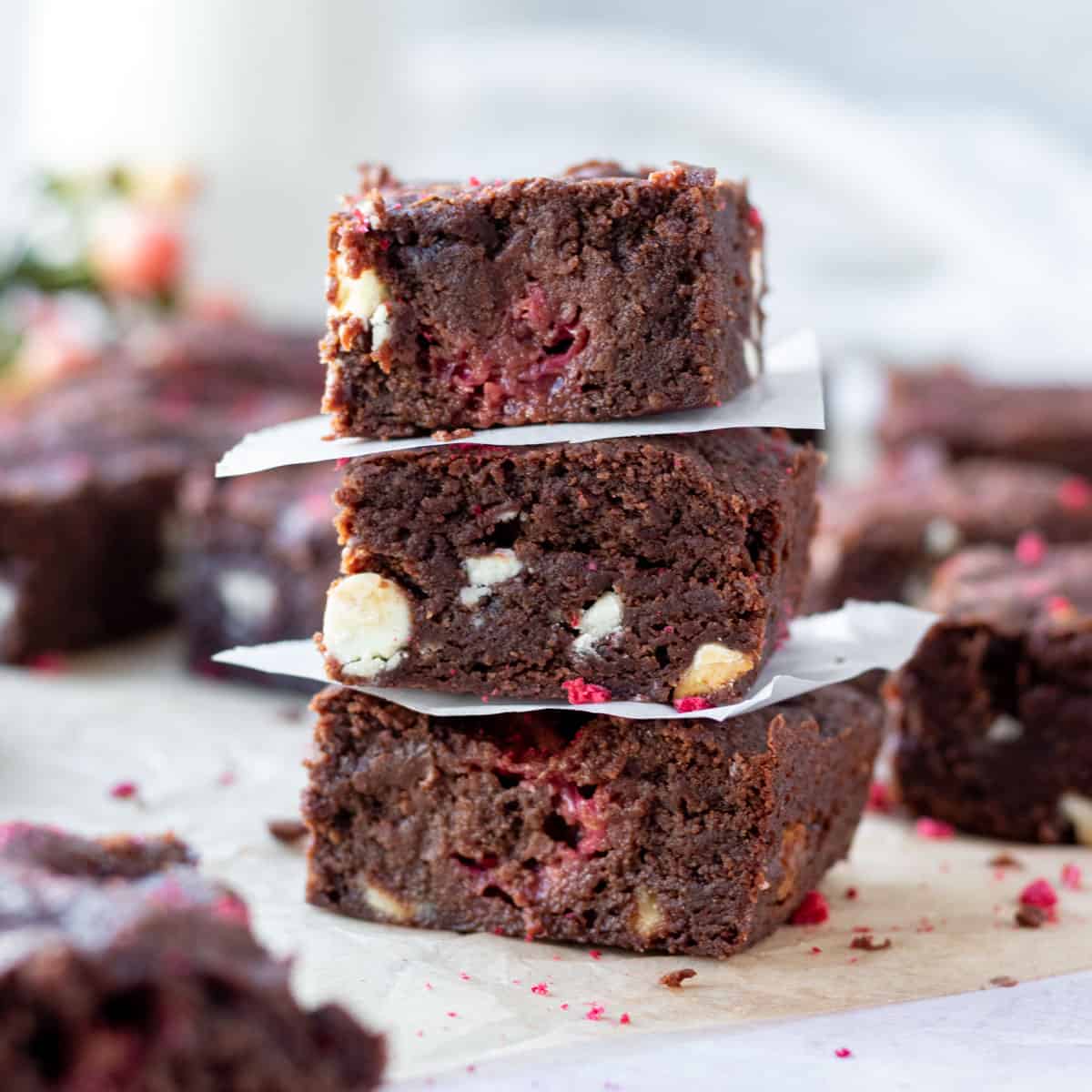 Raspberry And White Chocolate Brownies