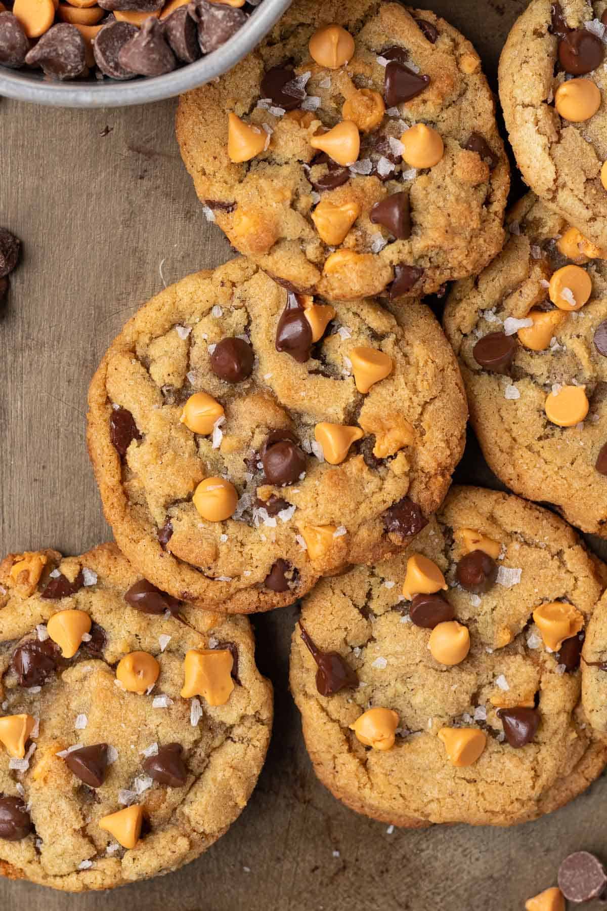 Chocolate Chip Butterscotch Cookies | The Marble Kitchen